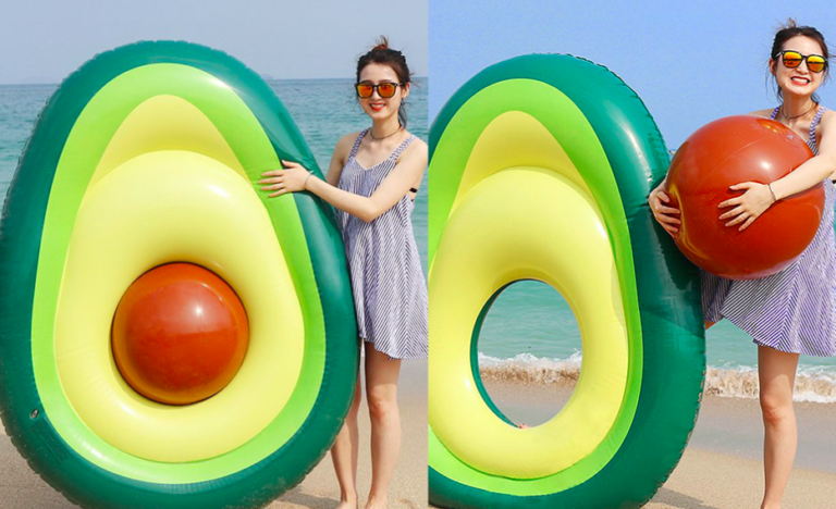 This Avocado-Shaped Pool Float Has A Removable Pit For Double The Fun ...
